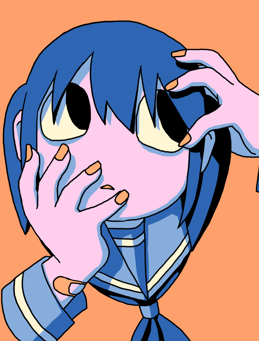 Safebooru - 1girl absurdres bags under eyes bandaid on wrist commentary request cropped ...