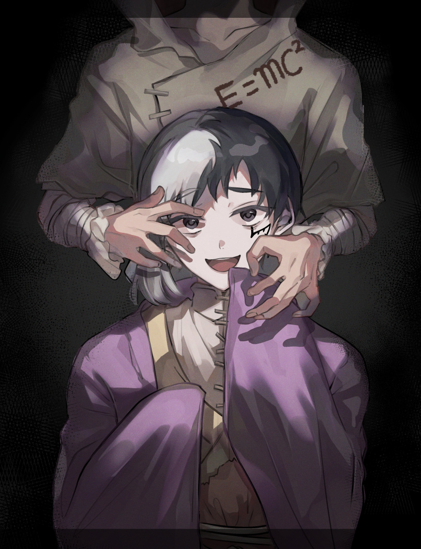 Safebooru - 2boys absurdres asagiri gen bandaged arm bandages black ...