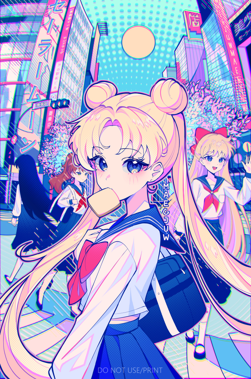 Safebooru - 4girls absurdres aino minako artist name bag bishoujo ...