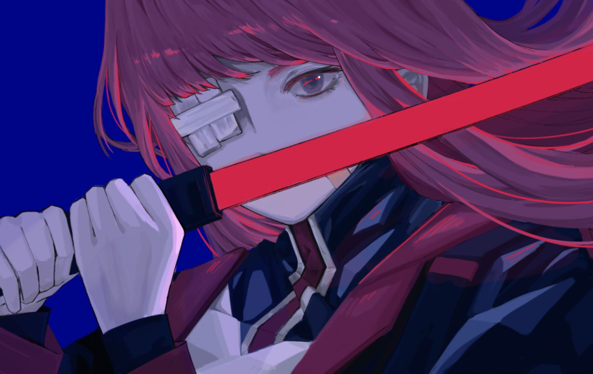 Safebooru - 1girl bandage on face bandage over one eye bandages black ...