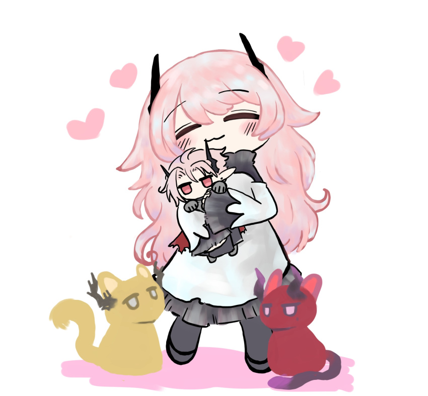 Safebooru - 2boys 2girls :3 animalization arknights ascalon (arknights ...