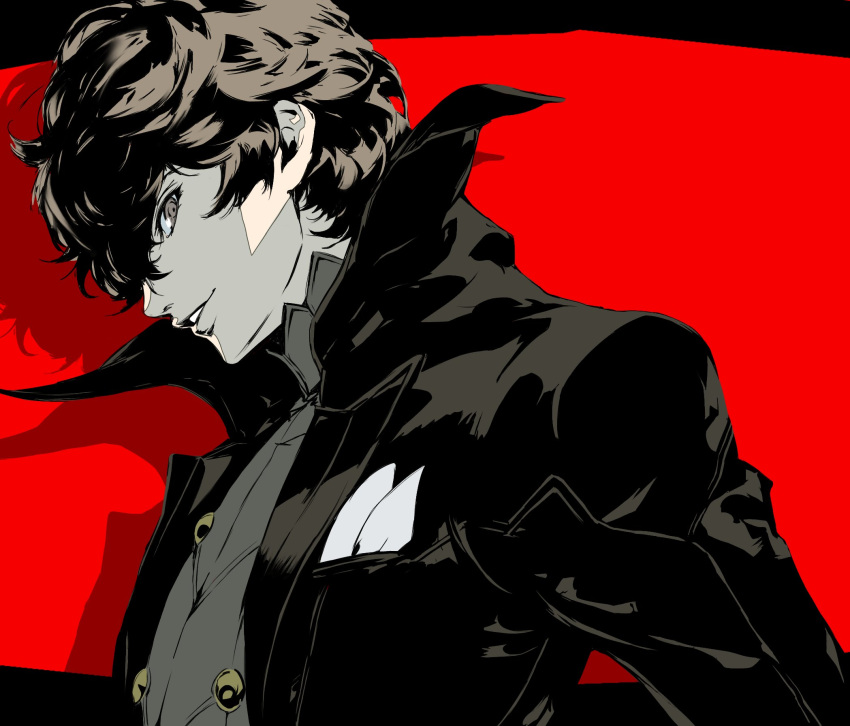 Safebooru - 1boy amamiya ren breast pocket coat commentary english ...