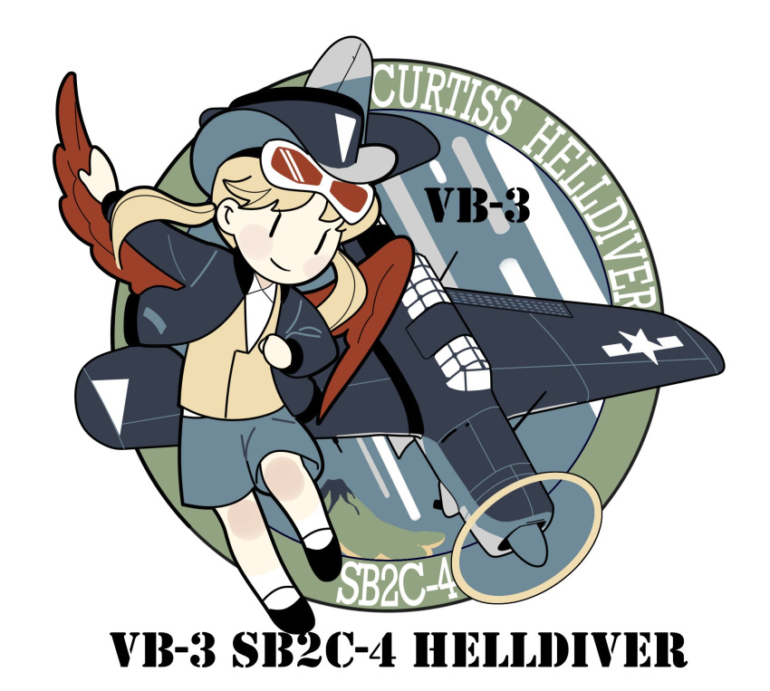 Safebooru - 1girl aircraft airplane black hat black jacket blonde hair ...