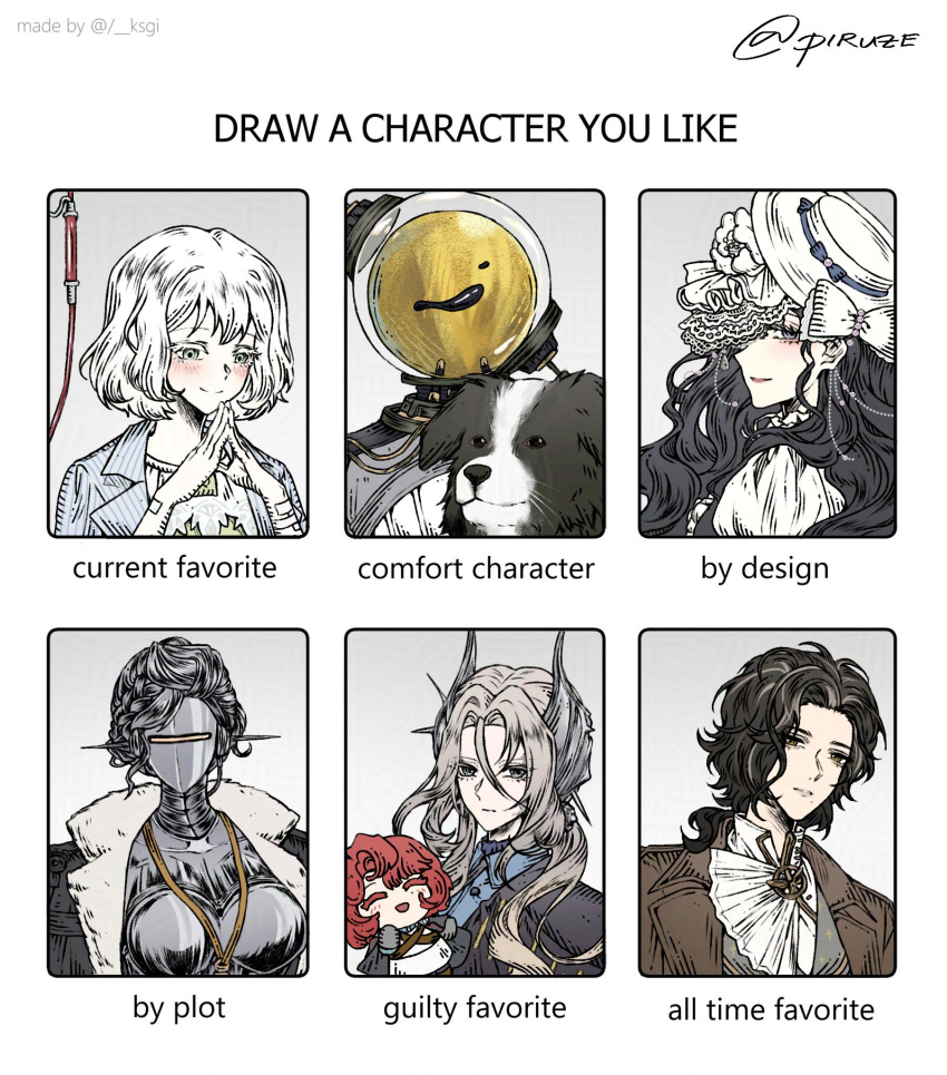 Safebooru - 6+girls ^ ^ ascot black cape black coat black hair blue ...