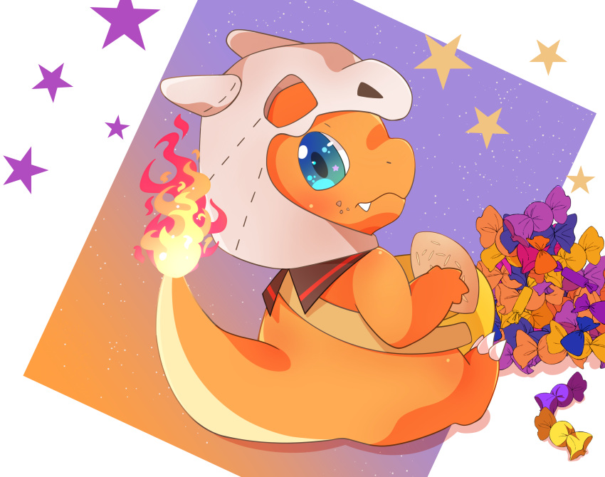 Safebooru - absurdres bag blue eyes candy charmander claws closed mouth ...