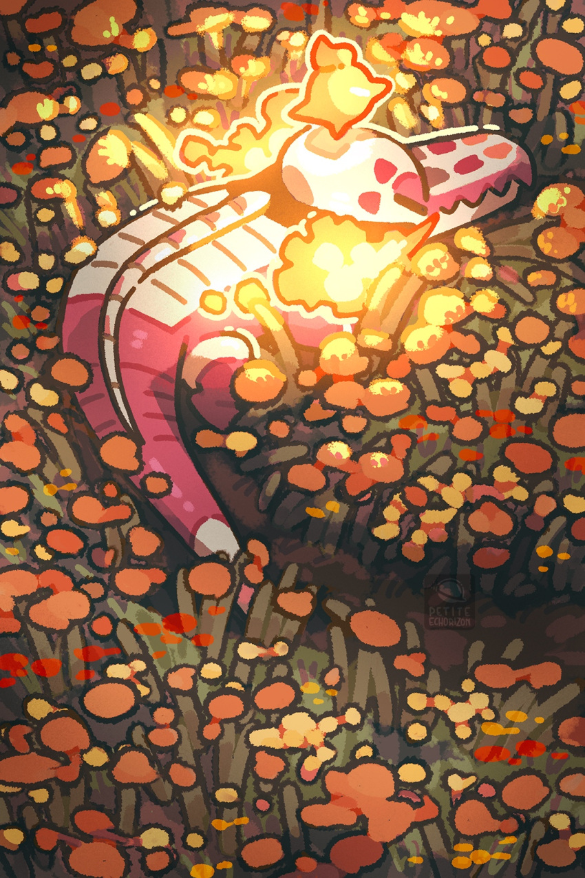 Safebooru - crocodile crocodilian fangs field fire fire bird ...