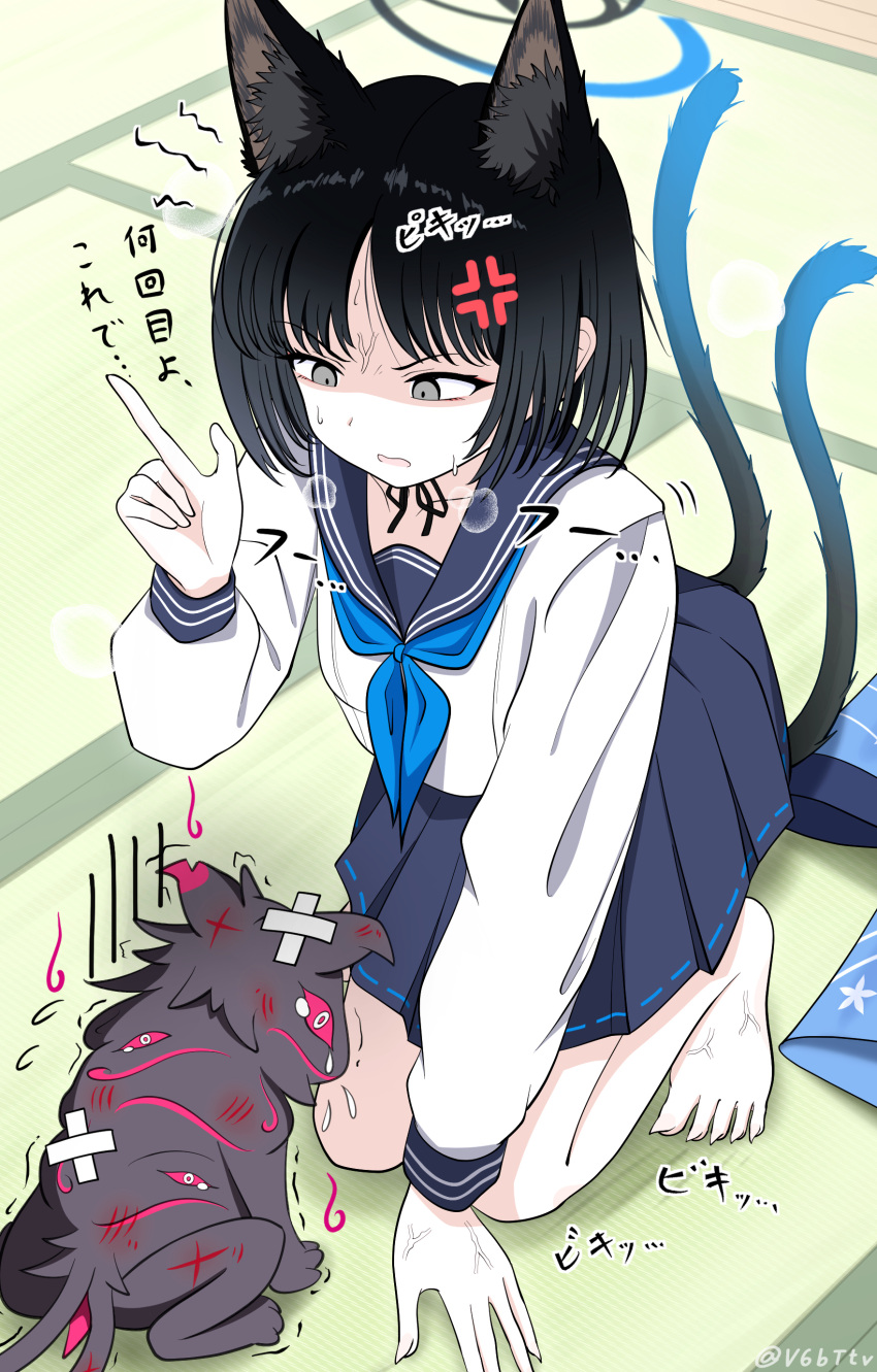 Safebooru - 1girl 1other absurdres anger vein animal ear fluff animal ...