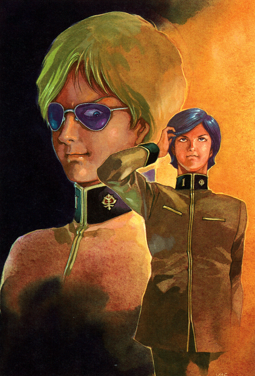 Safebooru - char aznable garma zabi glasses gundam highres insignia ...