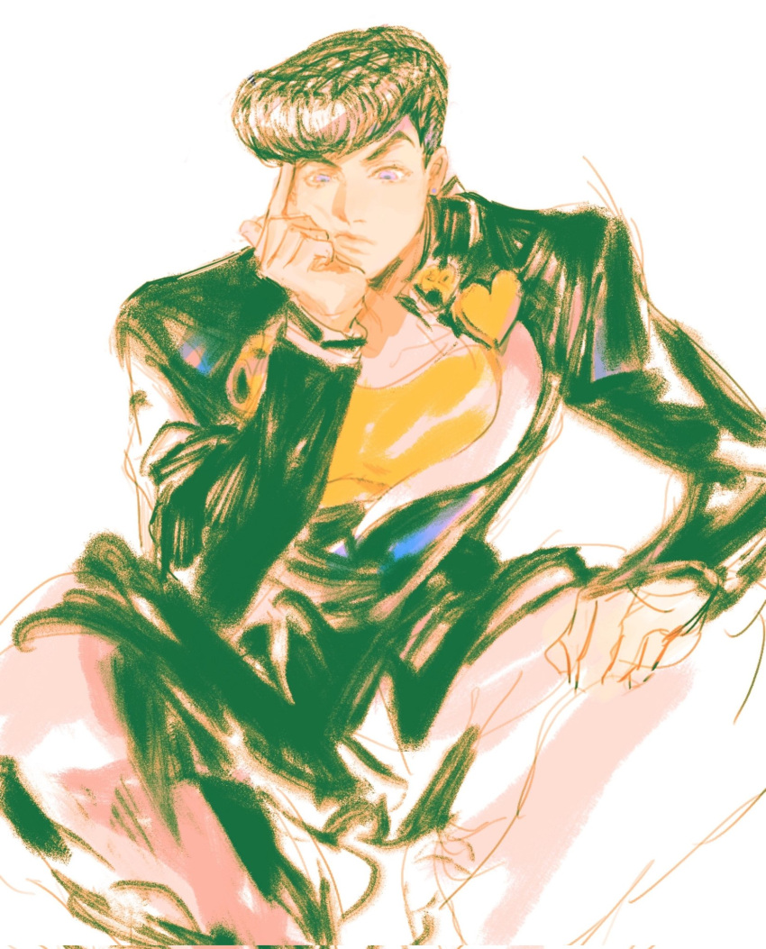 Safebooru - 1boy black hair blue eyes czyw diamond wa kudakenai ...