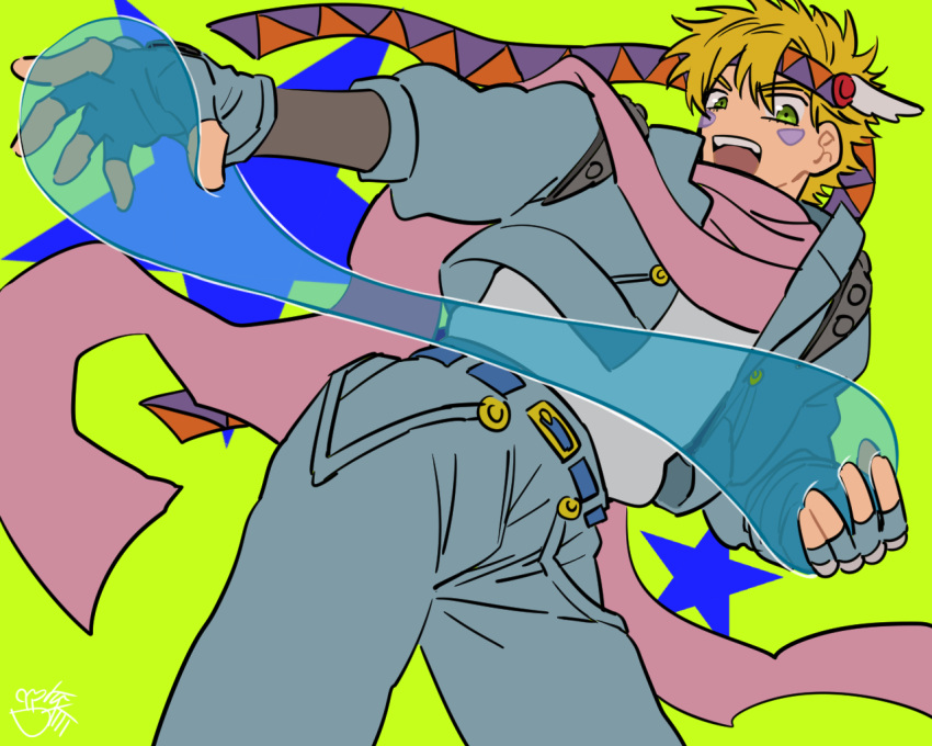 Safebooru - 1boy battle tendency blonde hair bubble caesar anthonio ...