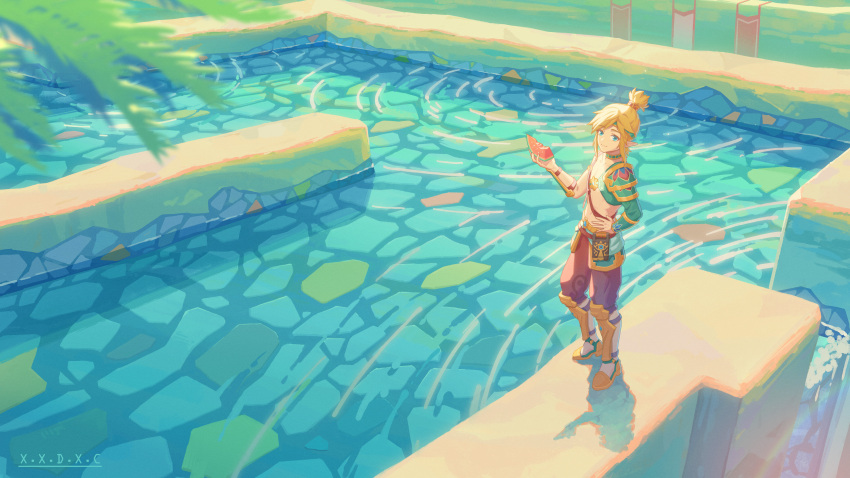 Safebooru - 1boy absurdres asymmetrical clothes blue eyes cityscape ...