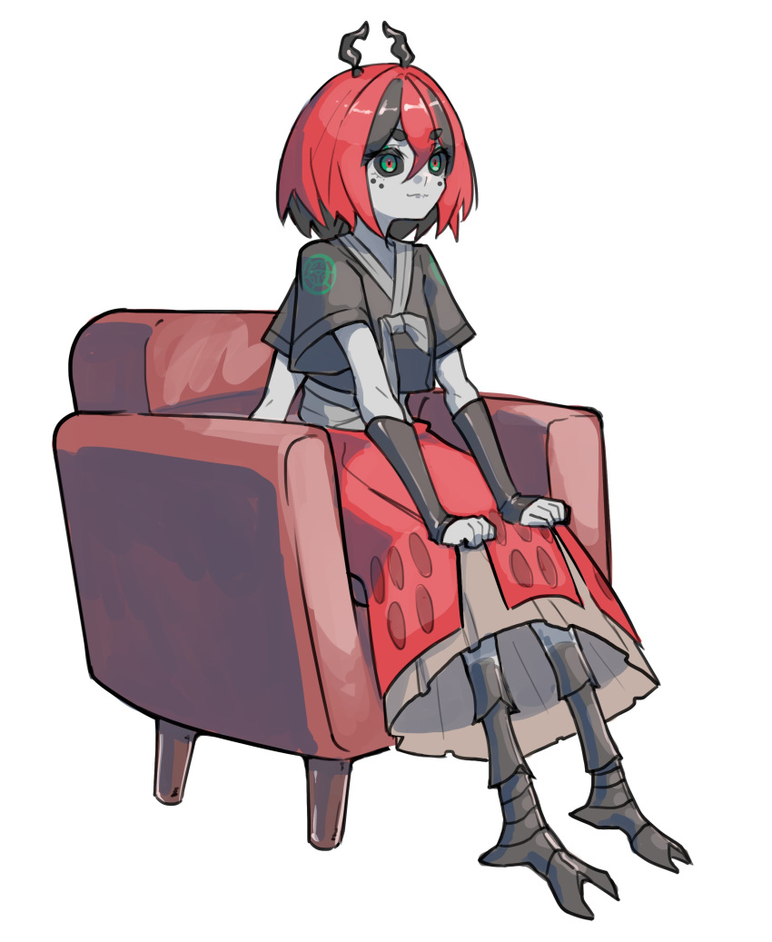 Safebooru - 1girl absurdres beri (beribug) black nails black sclera ...