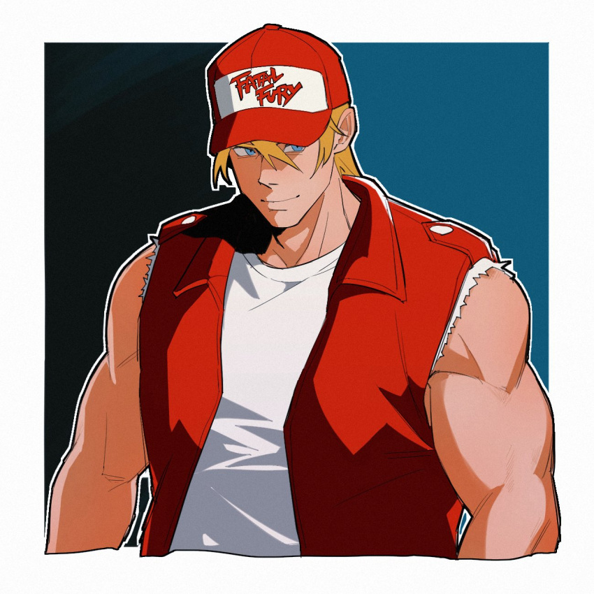 Safebooru - 1boy baseball cap blonde hair blue eyes closed mouth ...