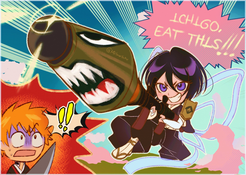 Safebooru - 1boy 1girl black hair bleach commentary english commentary ...