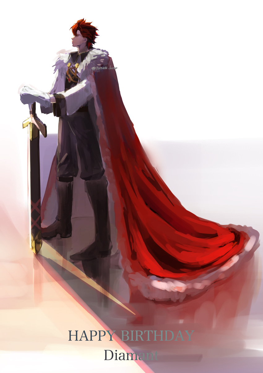 Safebooru - 1boy absurdres boots cape diamant (fire emblem) fire emblem ...