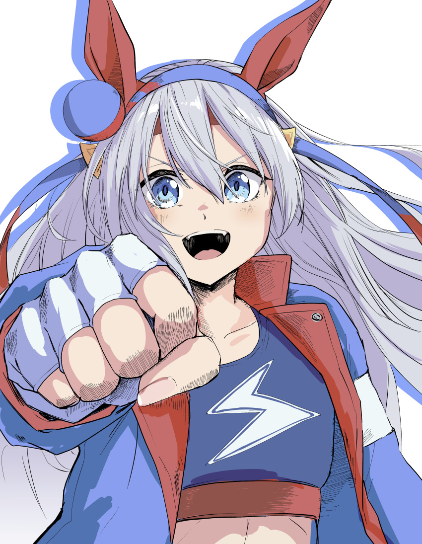 Safebooru - 1girl absurdres animal ears blue eyes blue hairband blue ...