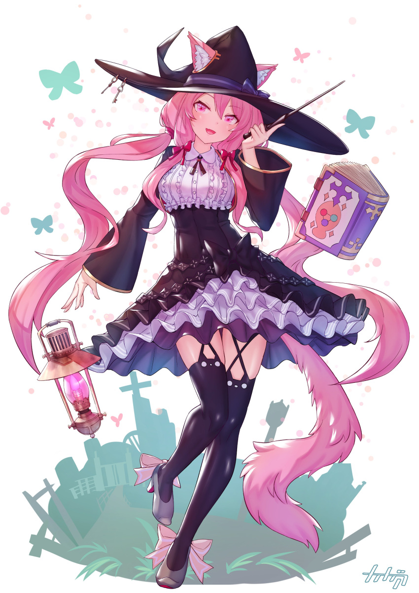 Safebooru - 1girl absurdres animal ear fluff animal ears arpeggio kaga black dress black ...