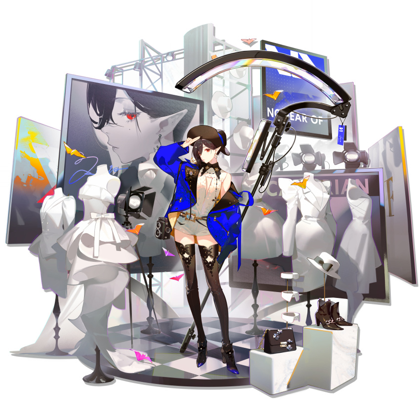 Safebooru - 1girl absurdres arknights ask (askzy) bag bat (animal) belt ...