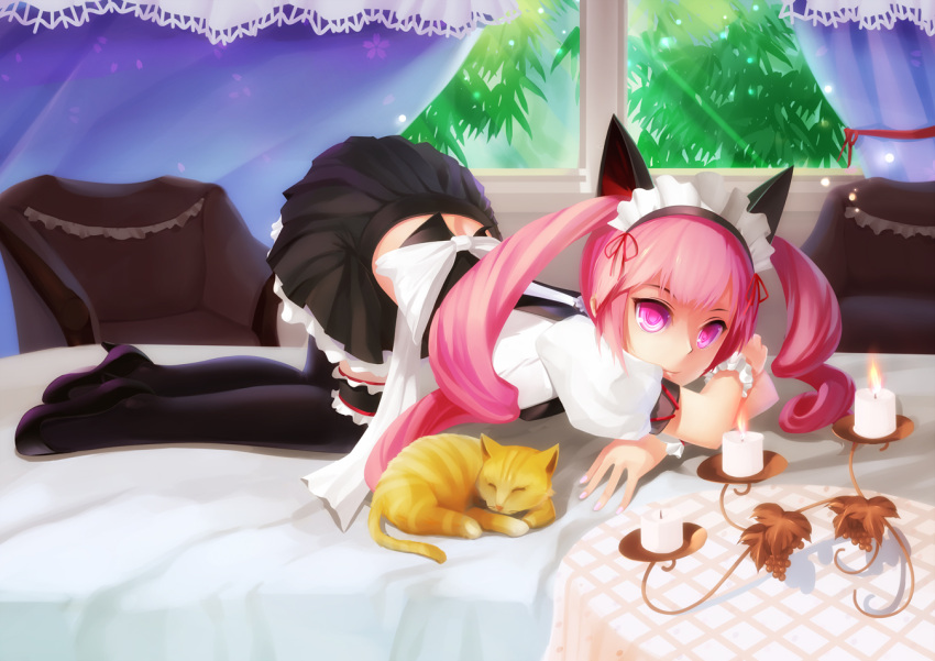 Safebooru - 1girl akiha rumiho animal ear hairband animal ears back bow ...