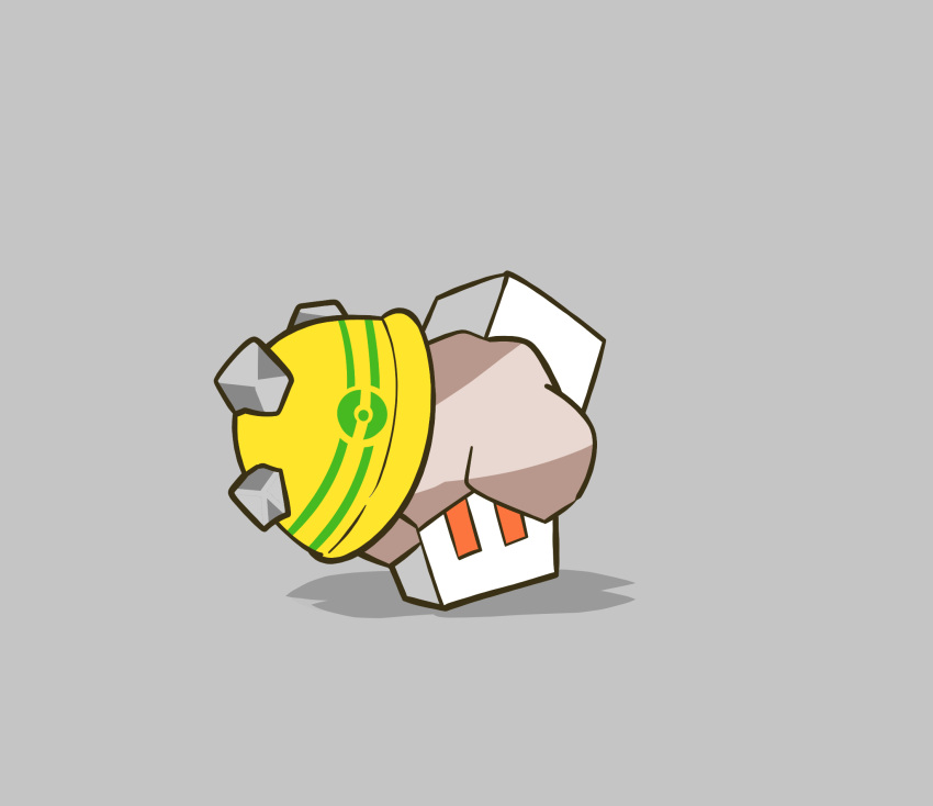 Safebooru - commentary request flat color full body grey background ...