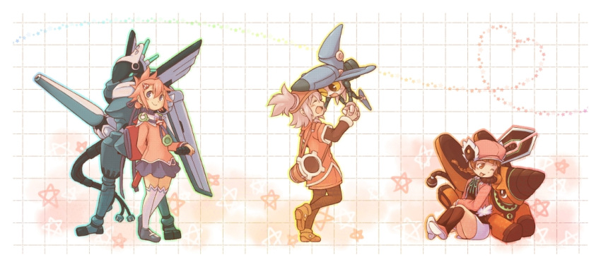 Safebooru - 328824 3girls air colthearts blue skirt character request ...