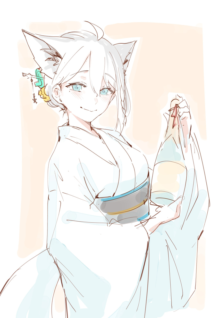 Safebooru - 1girl 1st generation (hololive) :> absurdres ahoge alcohol ...
