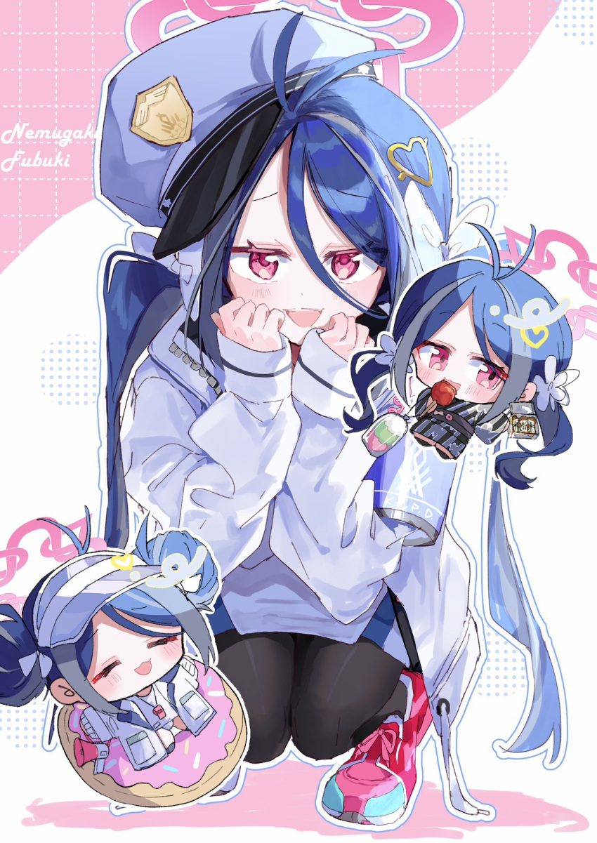 Safebooru - 3girls :d antenna hair black pantyhose blue archive blue ...