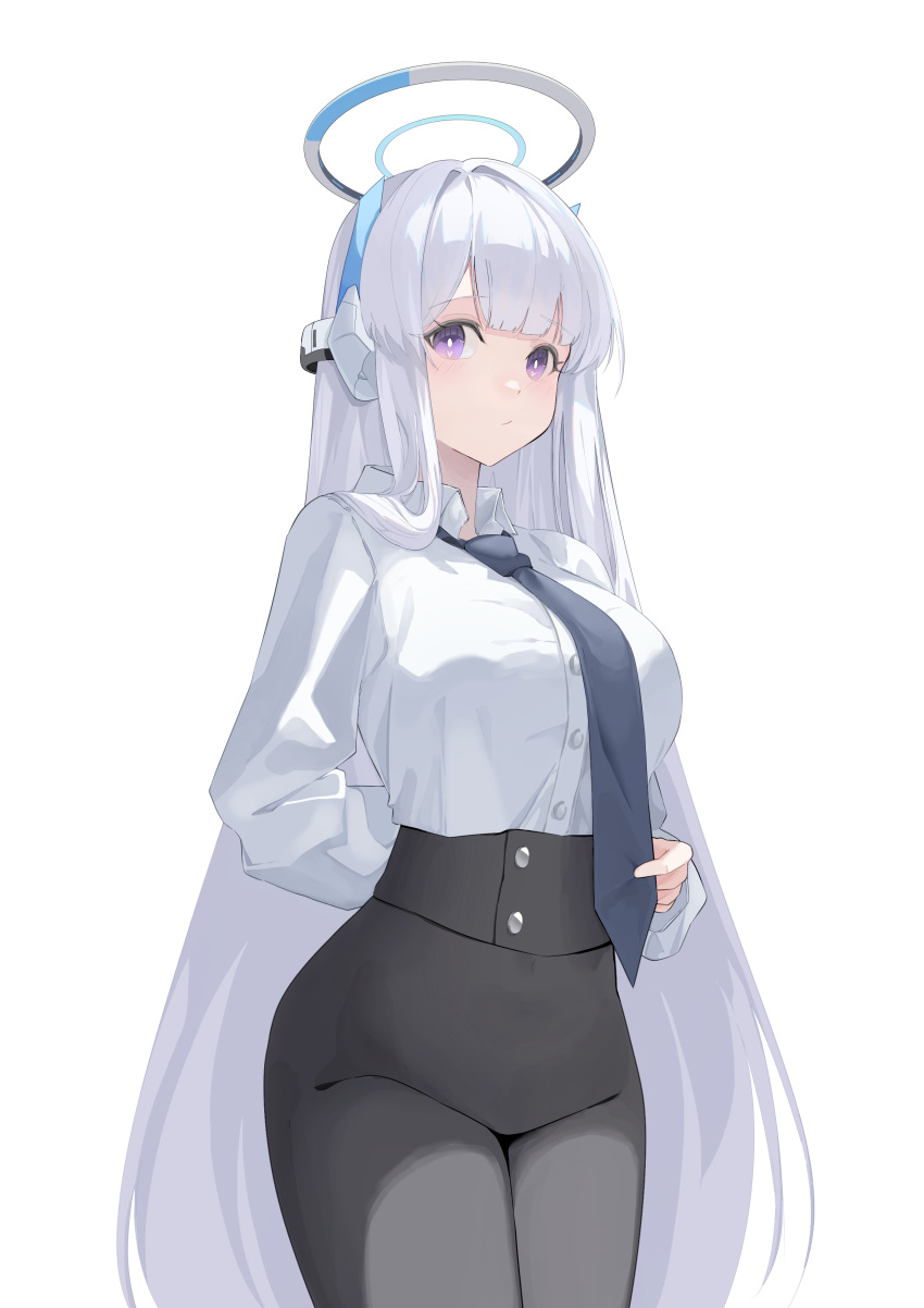 Safebooru - 1girl absurdres arm behind back black pants blue archive ...