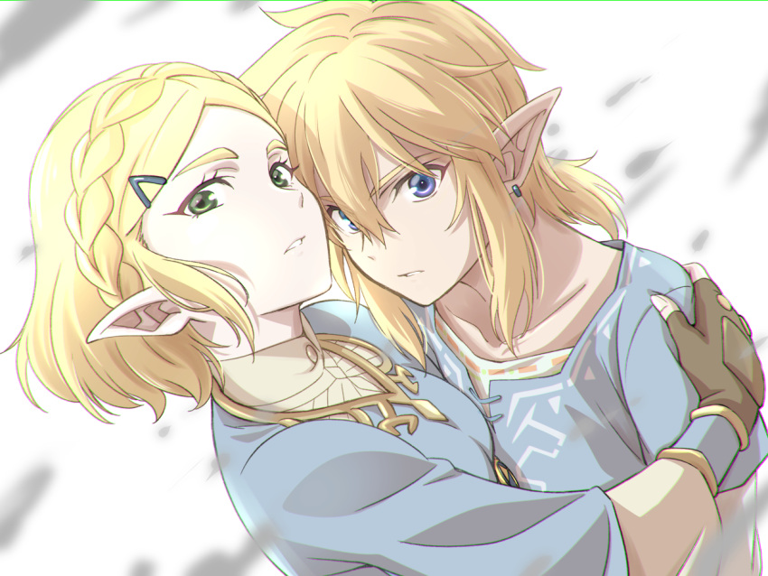 Safebooru - blonde hair blue eyes blue tunic blue vest braid crown ...