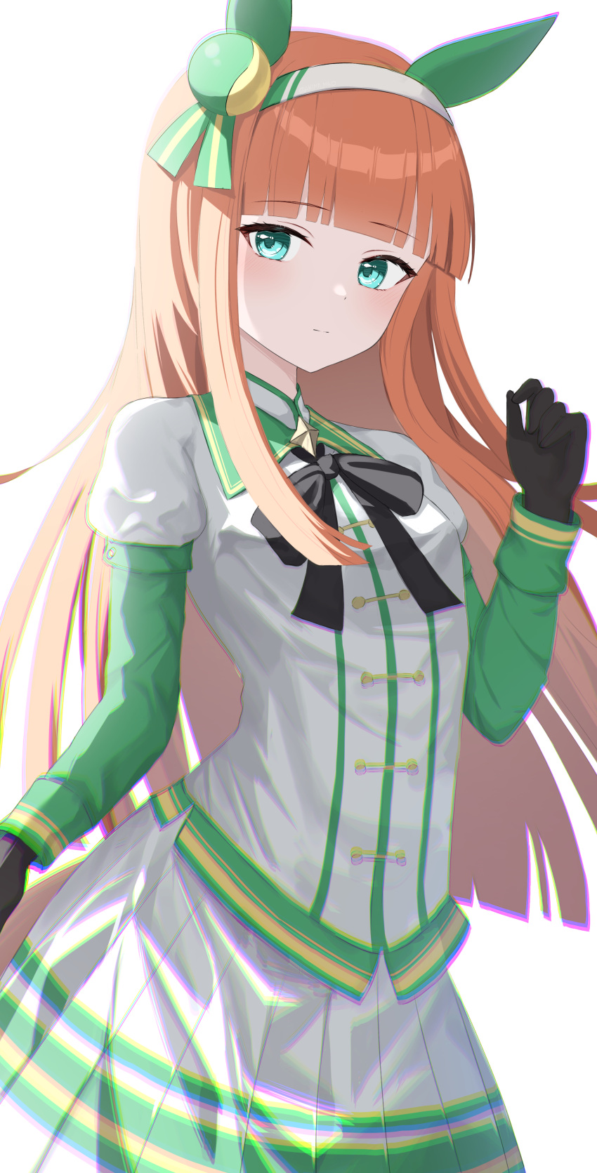 Safebooru - 1girl absurdres anima miko animal ears blue eyes blunt ...