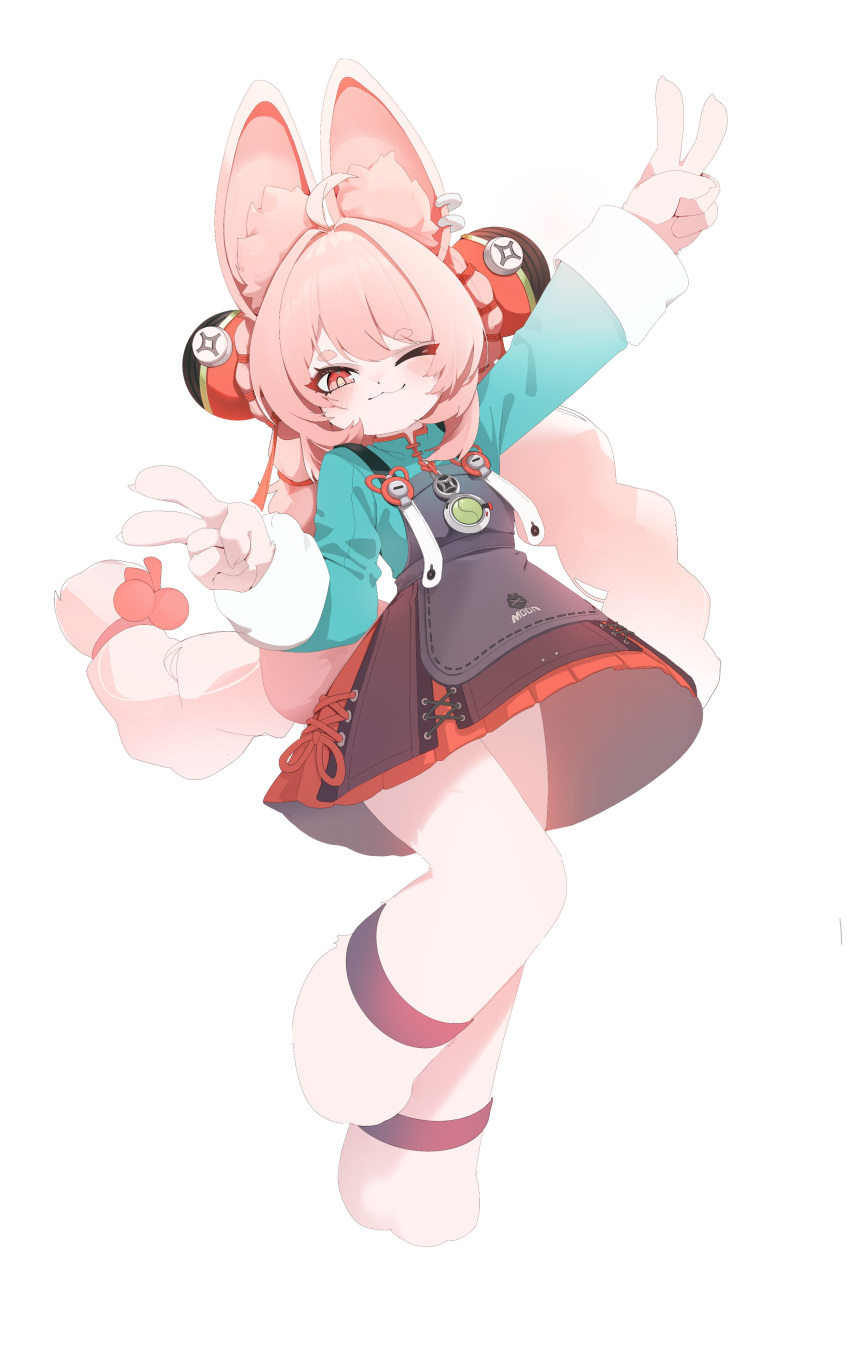 Safebooru - 1girl :3 absurdres animal ear fluff animal ear piercing ...