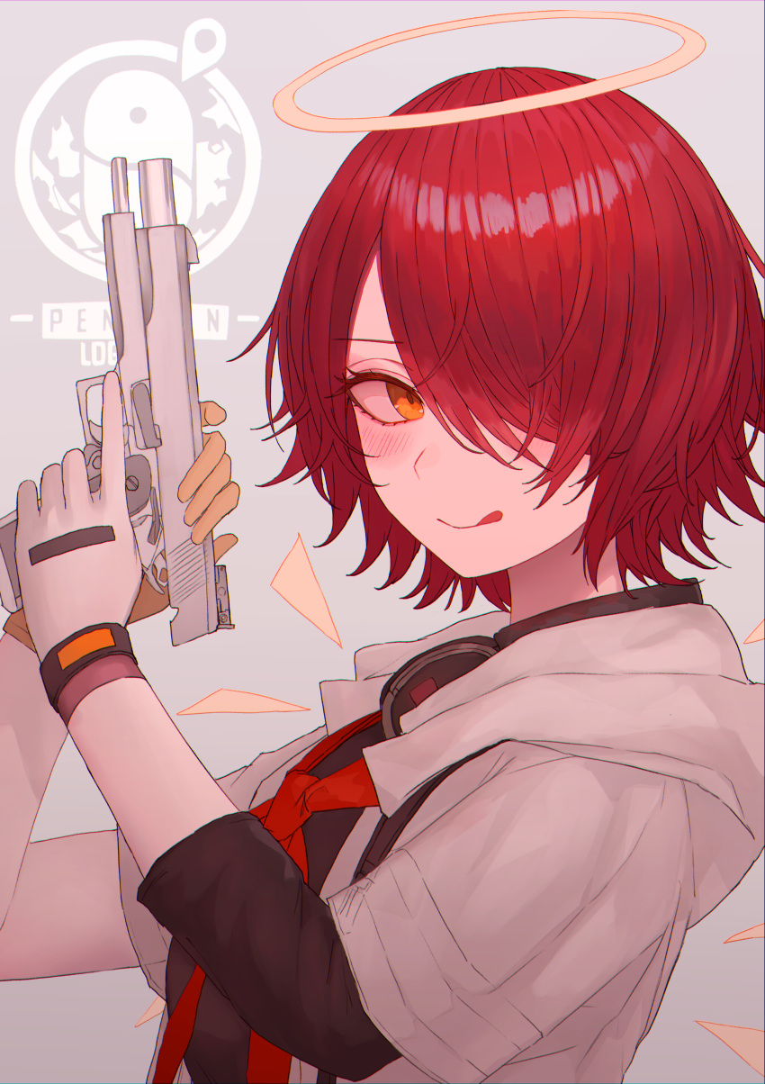 Safebooru - 1girl :q absurdres arknights asymmetrical gloves blush ...