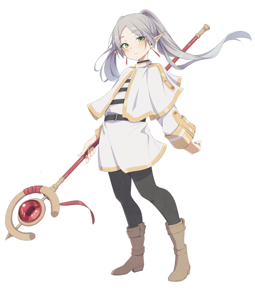 Safebooru - 1girl absurdres belt black belt black pantyhose blush boots ...