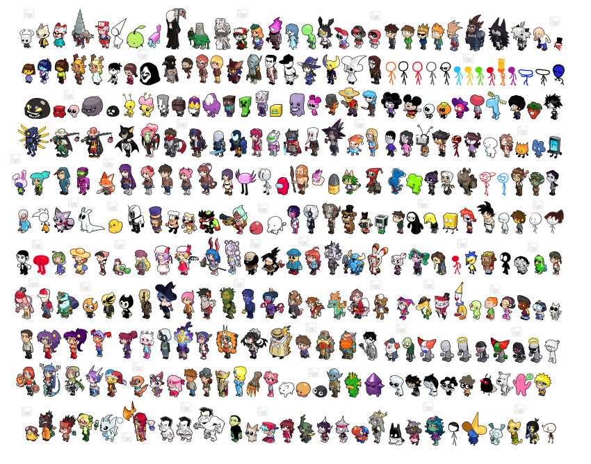 Safebooru - 6+boys 6+girls 6+others a hat in time absolutely everyone ...