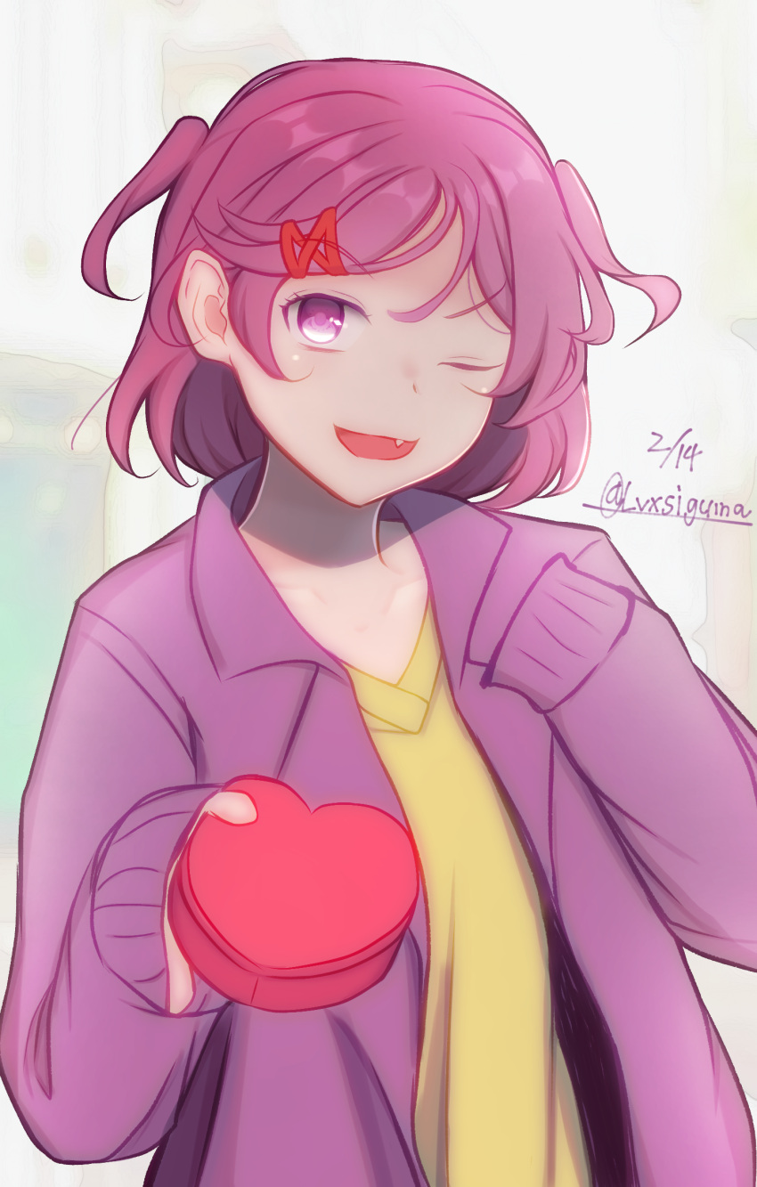 Safebooru - 1girl :d ;d blurry blurry background bob cut box box of ...
