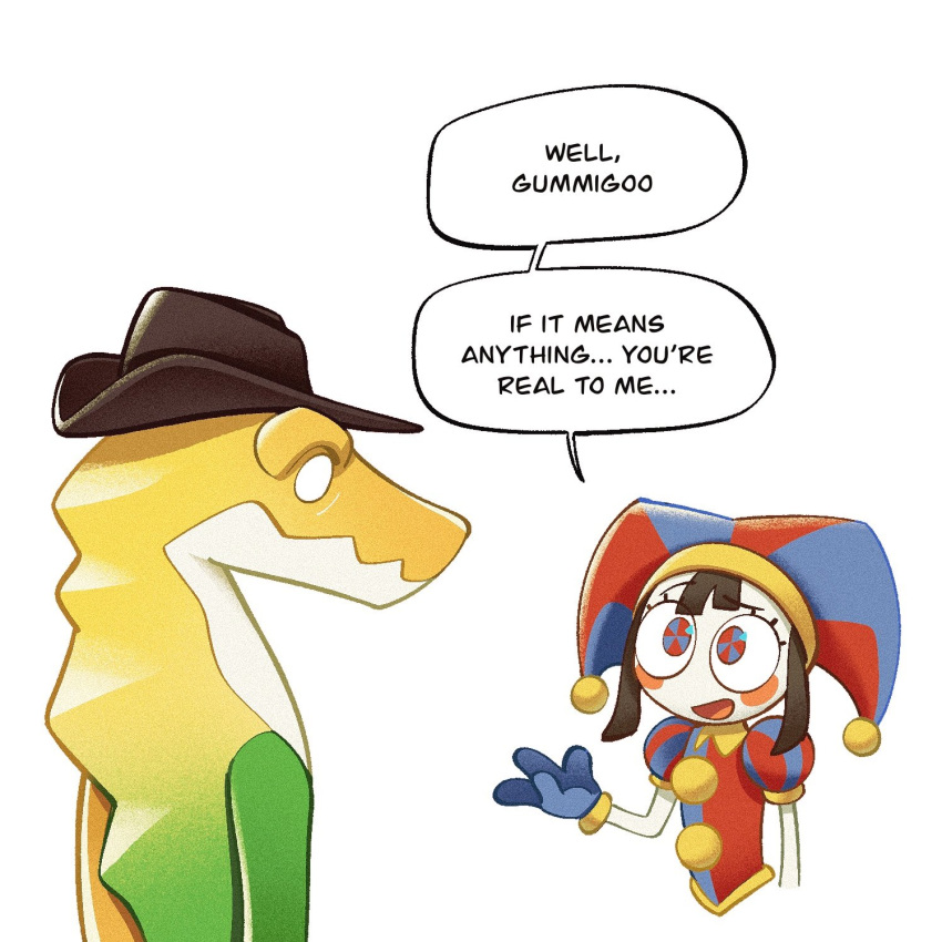 Safebooru - 1boy cowboy hat crocodilian english commentary english text ...