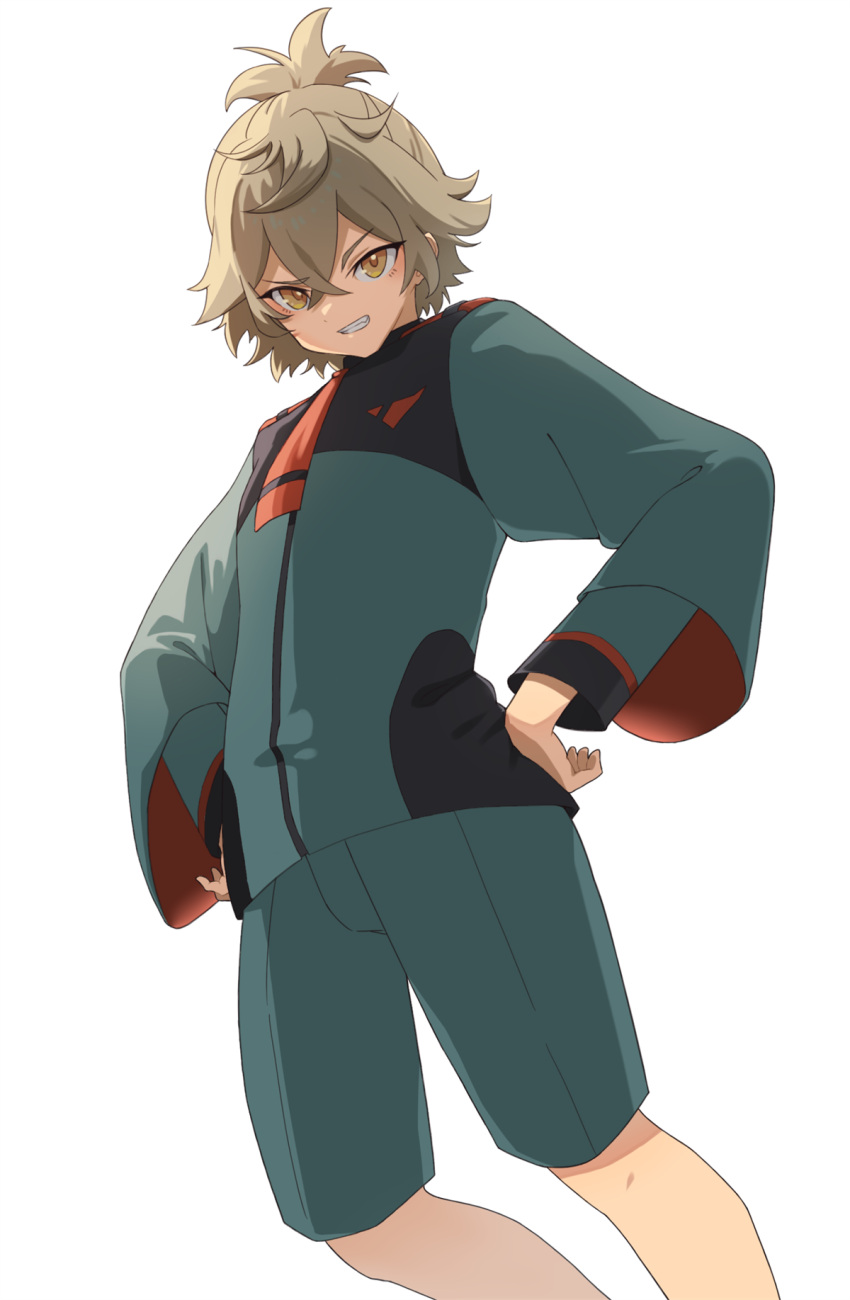 Safebooru - 1girl ao-tombo asticassia school uniform brown eyes brown ...