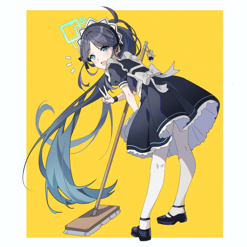 Safebooru - 1girl :d aris (blue archive) aris (maid) (blue archive ...