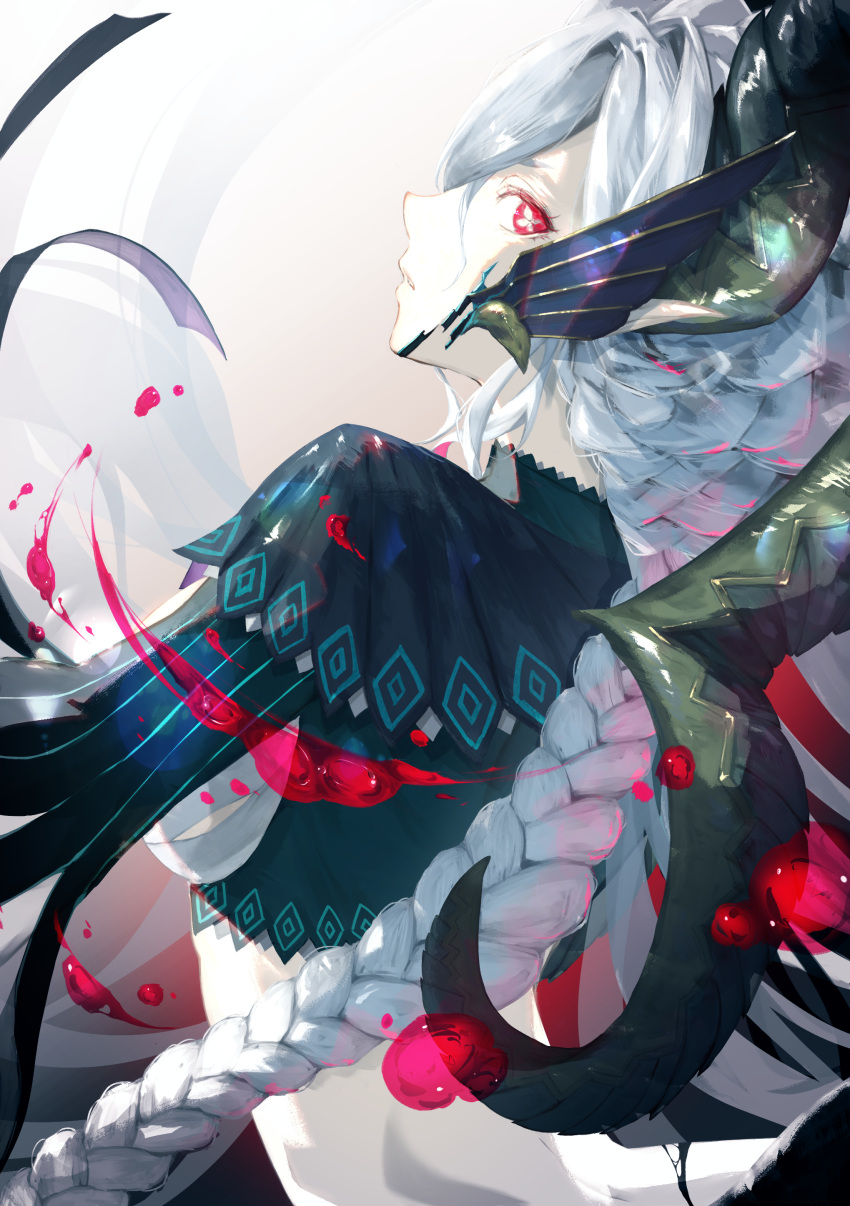 Safebooru - 1girl absurdres blood blue hair braid fate/grand order fate ...