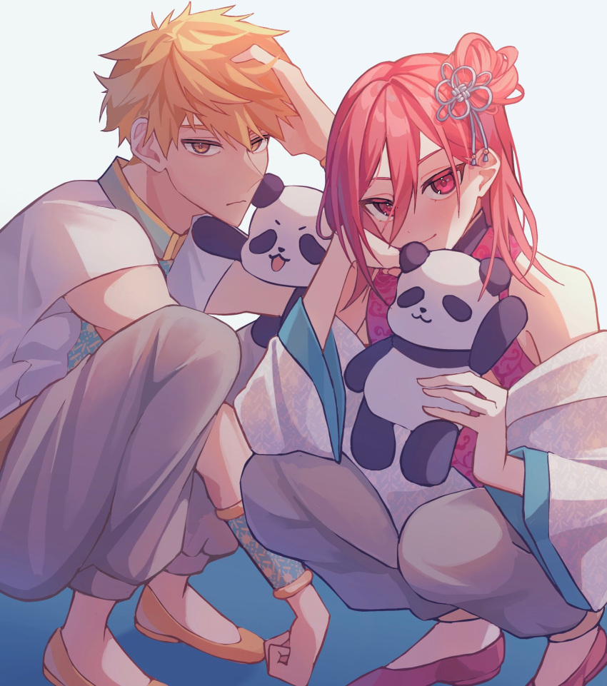 Safebooru - 2boys blue lock chigiri hyoma chinese clothes closed mouth ...