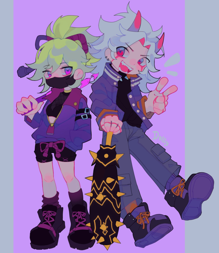 Safebooru - 1boy 1girl alternate costume arataki itto black footwear ...