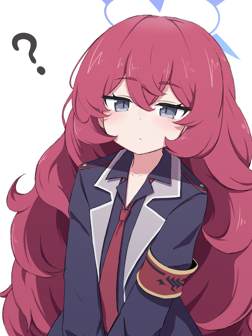 Safebooru - 1girl ? absurdres armband black coat black shirt blue archive closed mouth coat ...