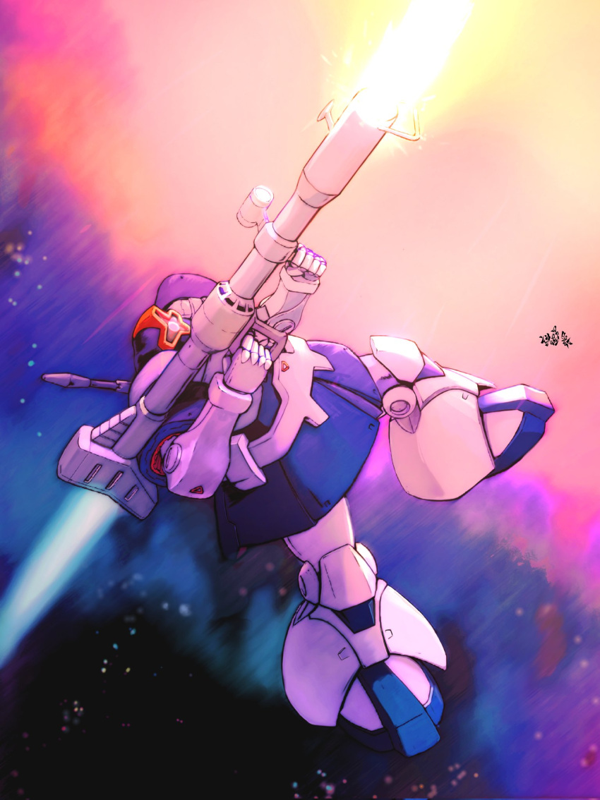 Safebooru - artist name bazooka (gundam) dom firing from side glowing ...