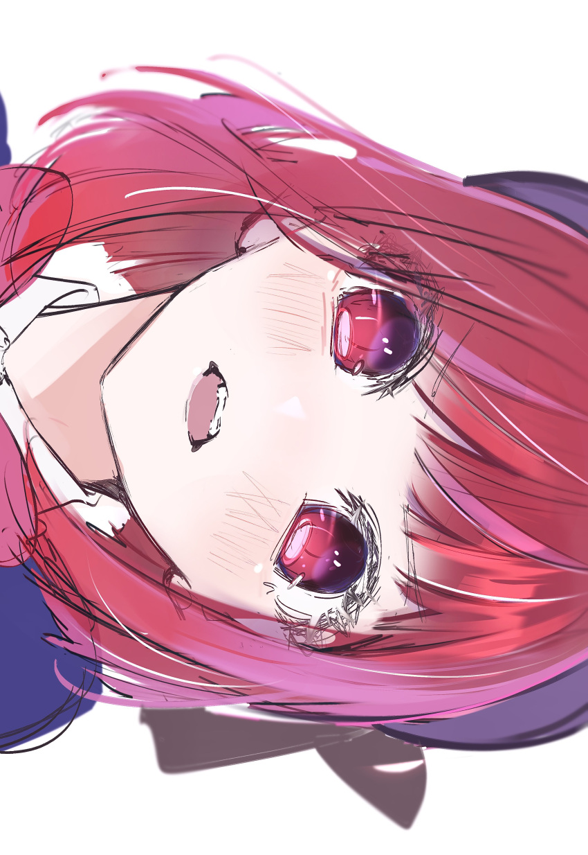Safebooru 1girl Absurdres Arima Kana Blue Headwear Blush Bow Collared