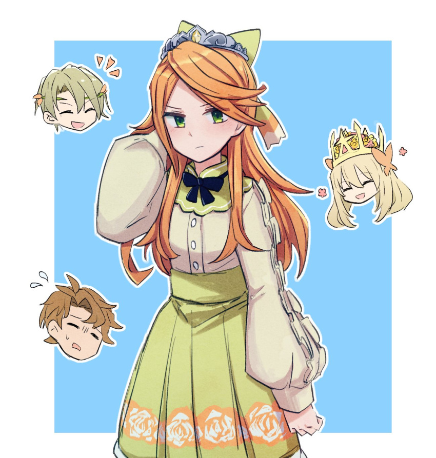 Safebooru - 2boys 2girls alfred (fire emblem) alonemistrist blonde hair blouse boucheron (fire ...