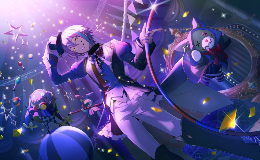 Safebooru - jacket kamishiro rui official art project sekai purple hair ...