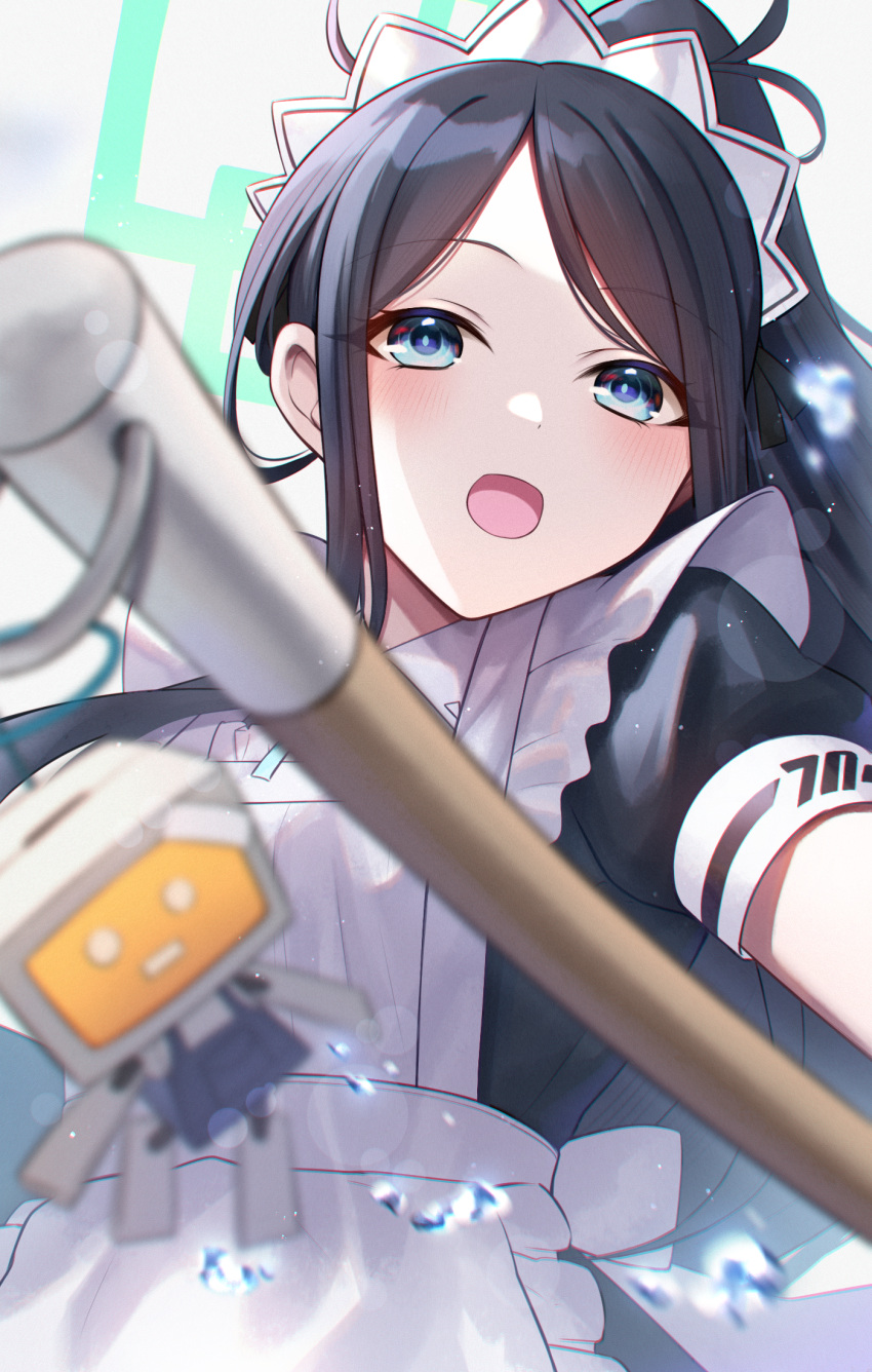 Safebooru - (robot) (blue archive) 1girl :d apron aris (blue archive ...