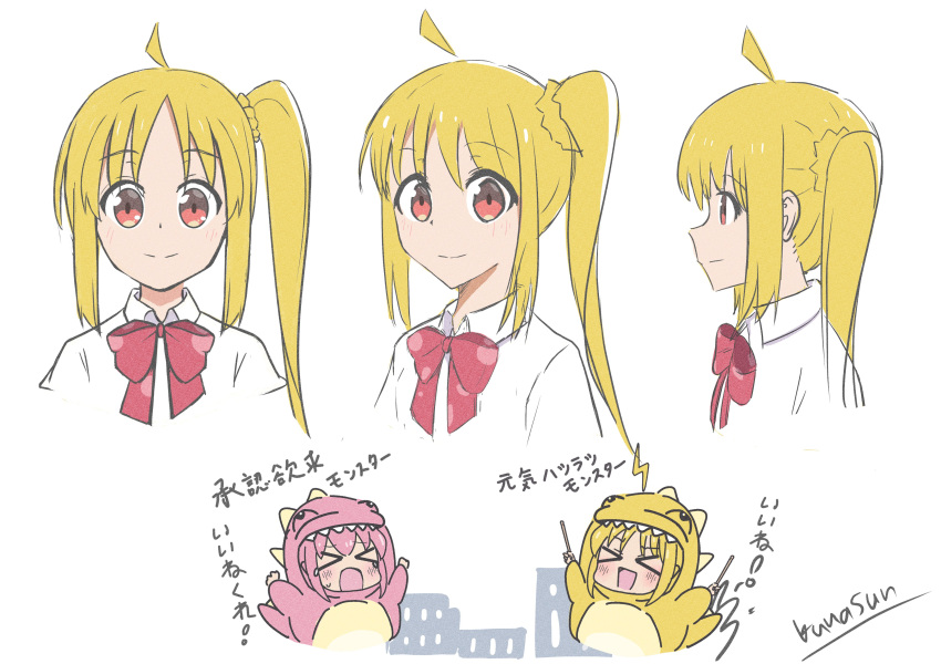 Safebooru - 2girls absurdres ahoge blonde hair bocchi the rock! bow bowtie commentary request ...