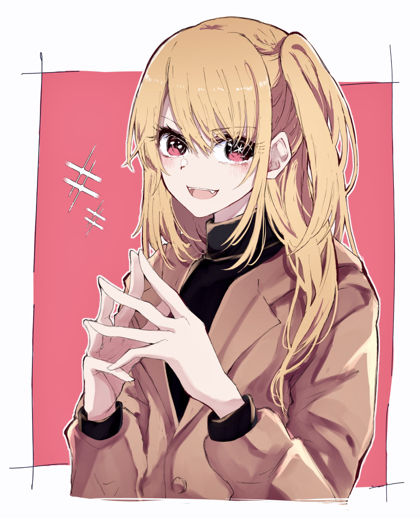 Safebooru - 1girl absurdres black sweater blonde hair blush brown ...