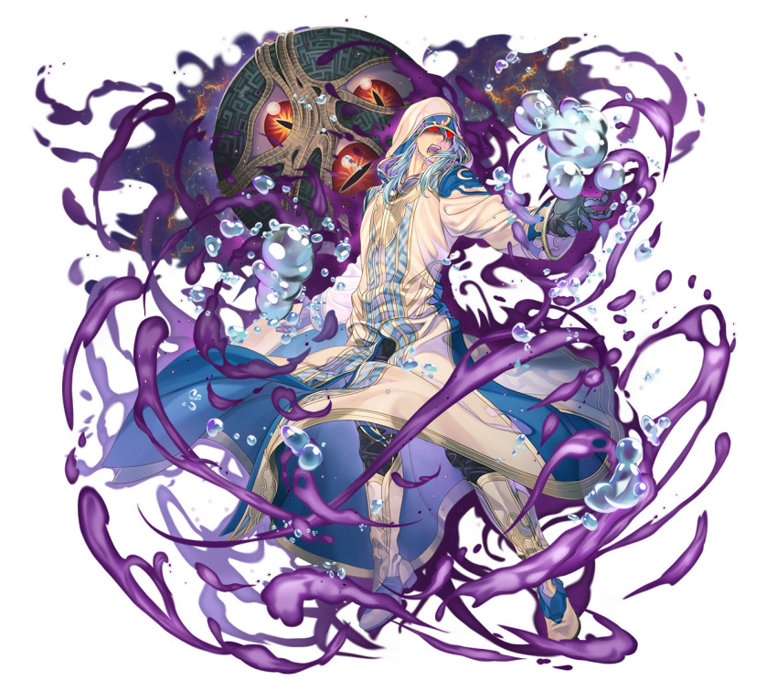 Safebooru - 1boy anankos aura black gloves black pantyhose blue hair ...